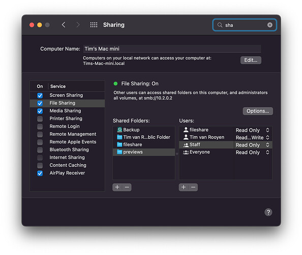 How to mount a MAC share folder?